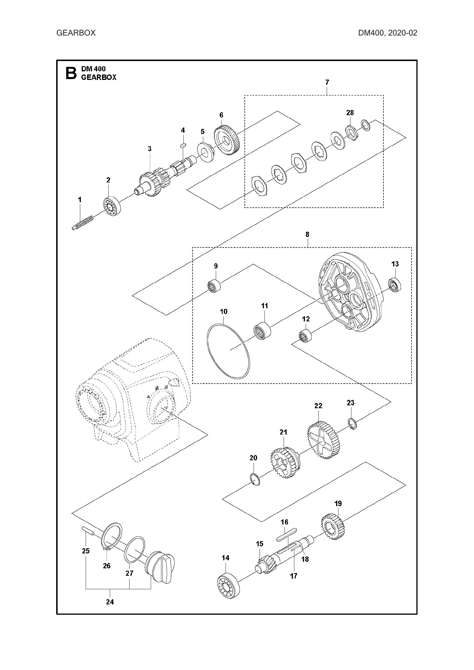 Parts for DM400 2020-02 | Powerhouse Distributing
